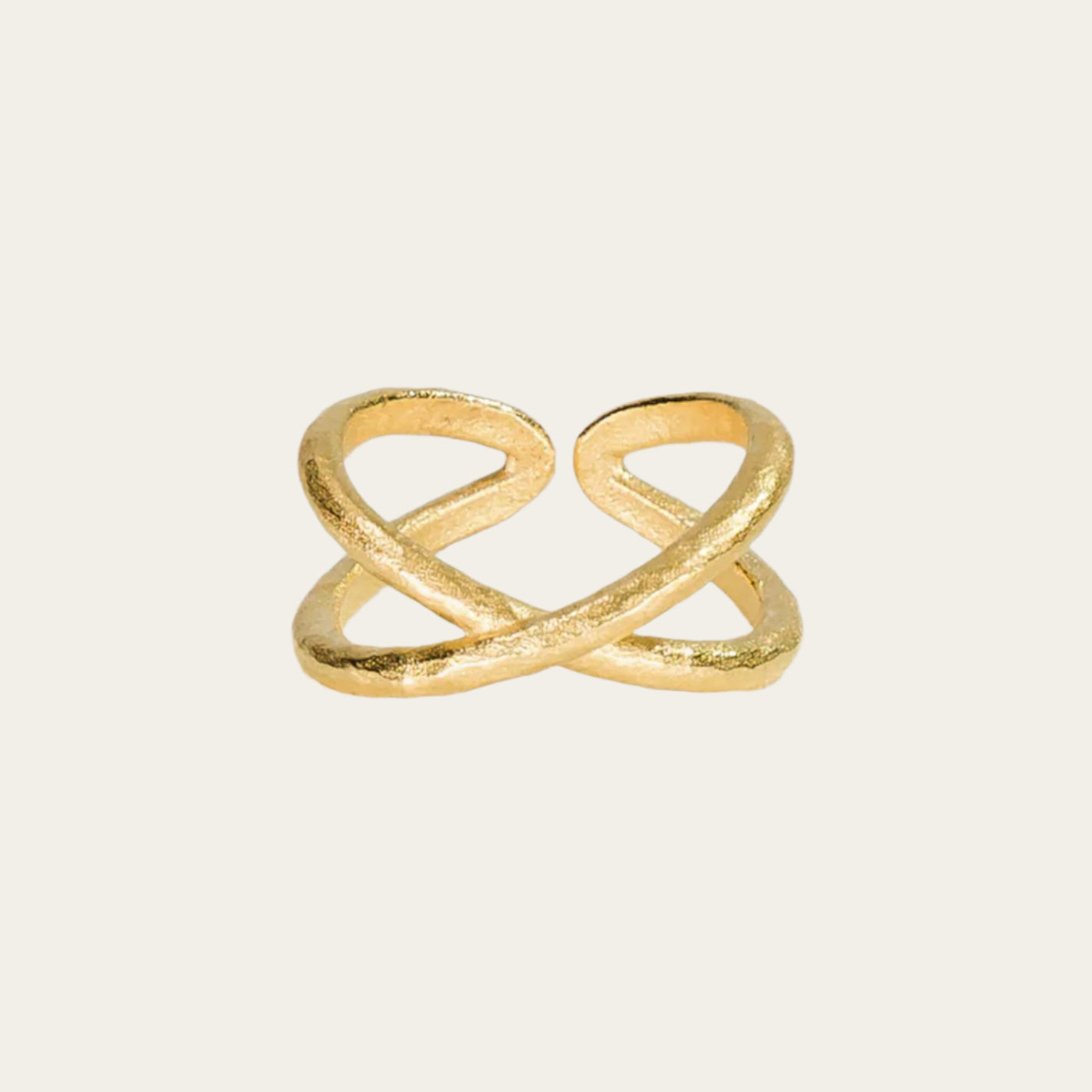 Agapée Alta Ring | Textured Gold Statement – The Artémis Edit